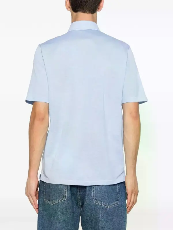 FERRANTE Short-sleeve Polo Shirt - Blue