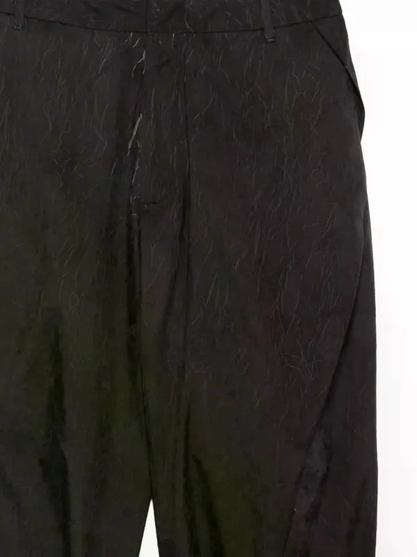 ADER ERROR Crinkled-finish Trousers