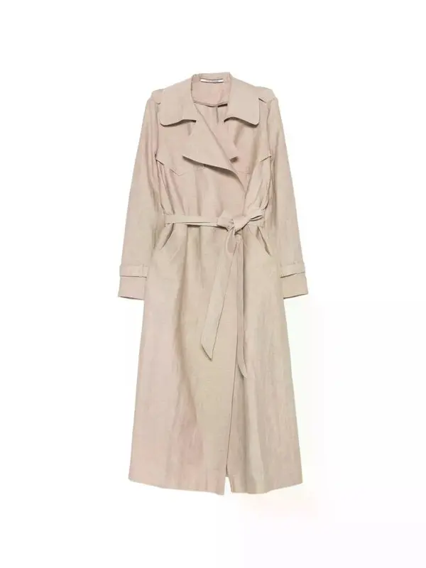 Tagliatore Belted Storm-flap Coat