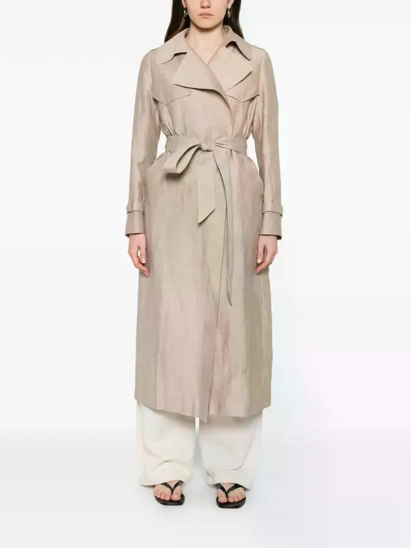 Tagliatore Belted Storm-flap Coat