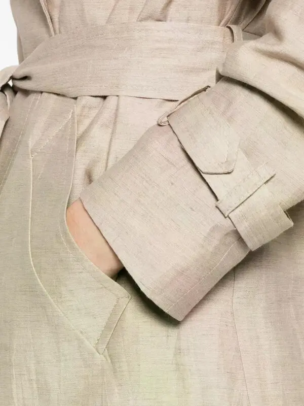 Tagliatore Belted Storm-flap Coat
