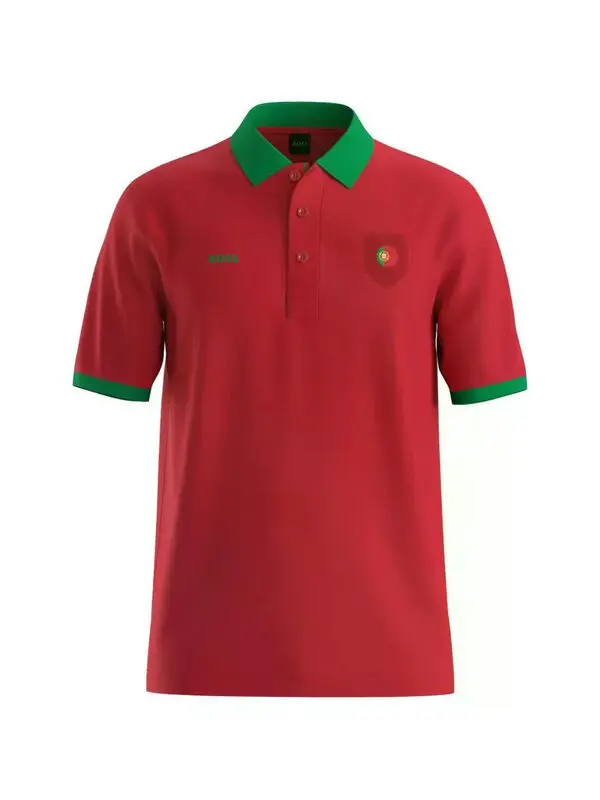 BOSS Patch Short-sleeve Polo Shirt - Red