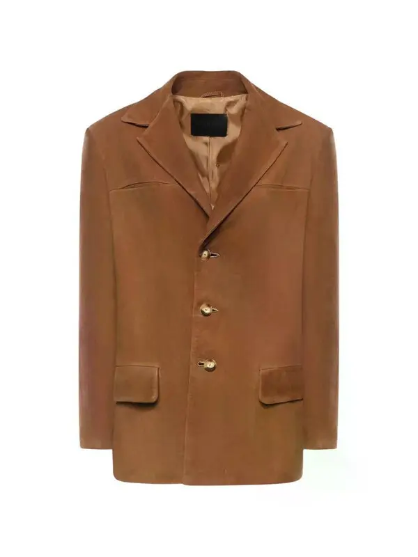 DONDUP Suede Leather Jacket - Brown