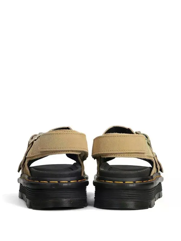Dr. Martens Suede Platform Sandals - Neutrals