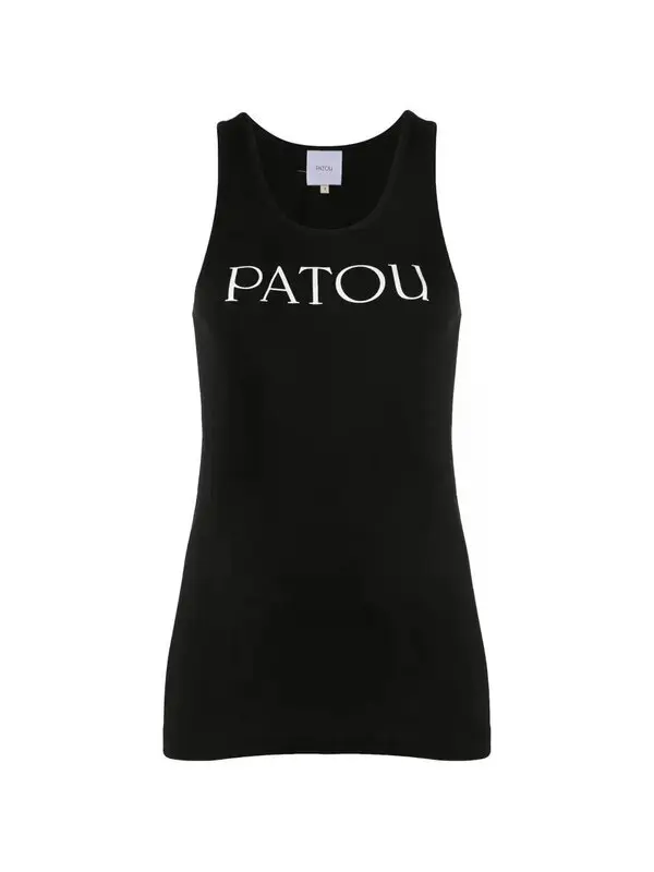 PATOU Logo-print Jersey Tank Top