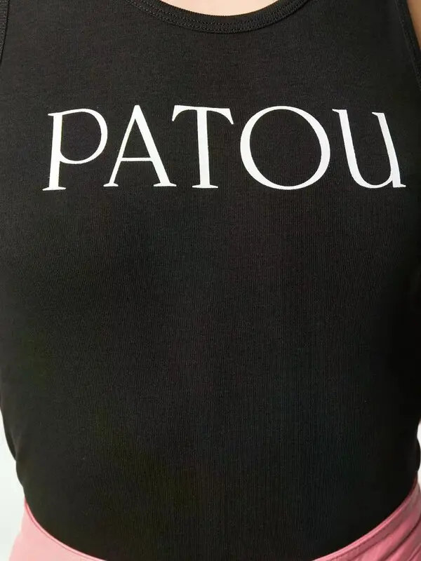 PATOU Logo-print Jersey Tank Top