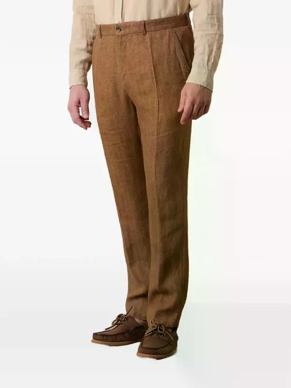 Brooks Brothers Herringbone-pattern Trousers