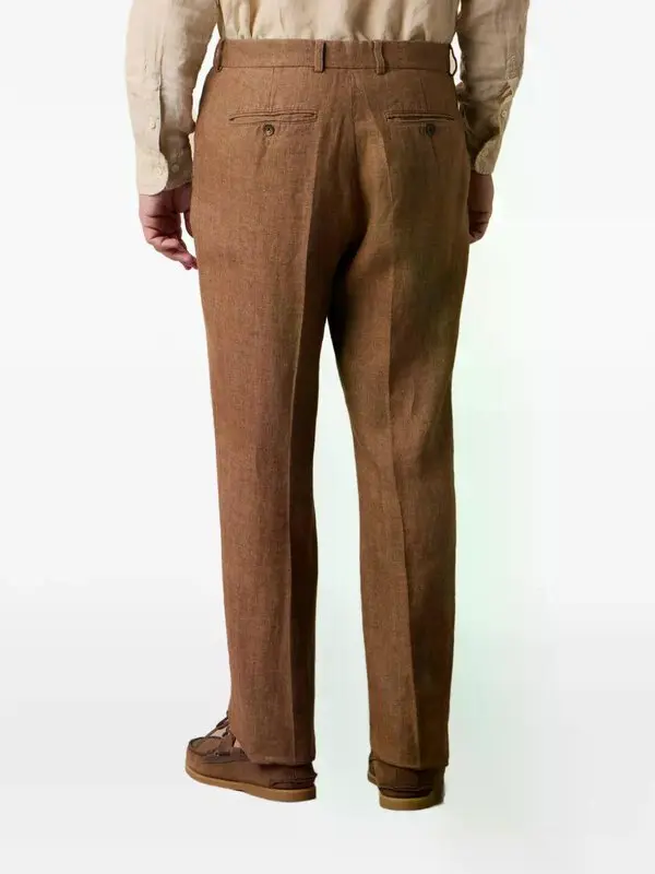 Brooks Brothers Herringbone-pattern Trousers