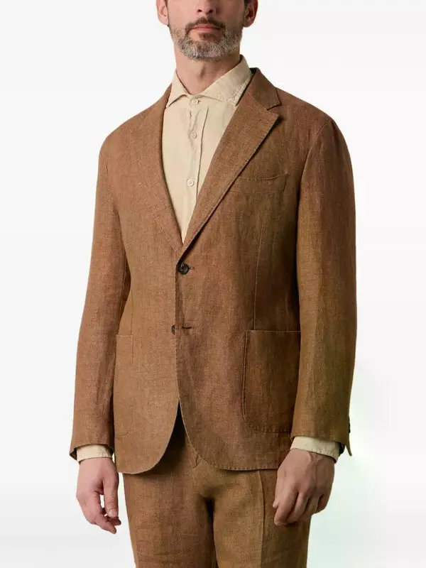 Brooks Brothers Herringbone Linen Blazer