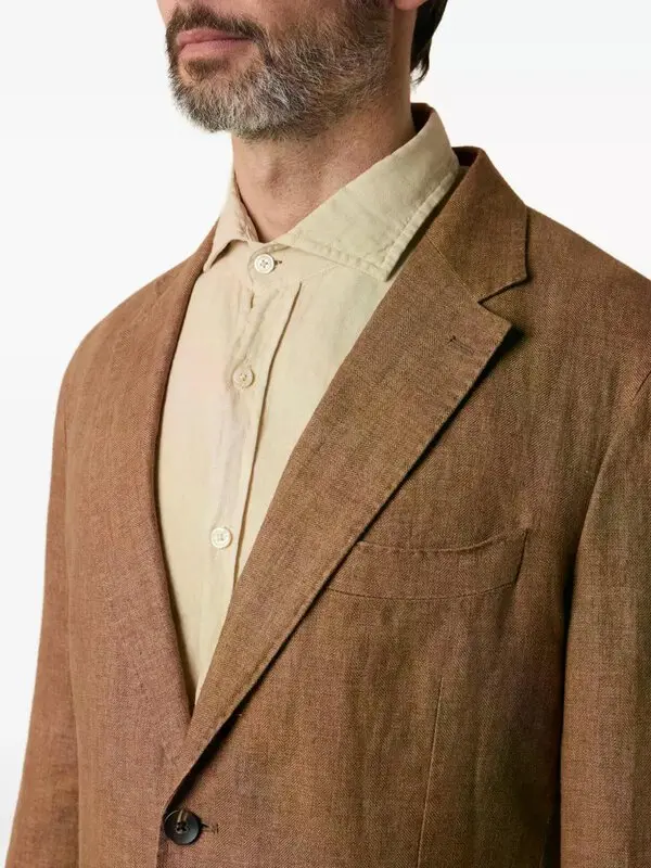 Brooks Brothers Herringbone Linen Blazer