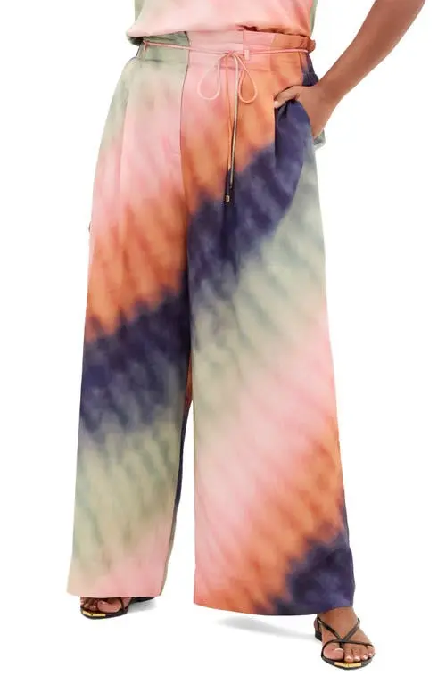 City Chic Sunset Ombré Wide Leg Pants - Sunset Ombre