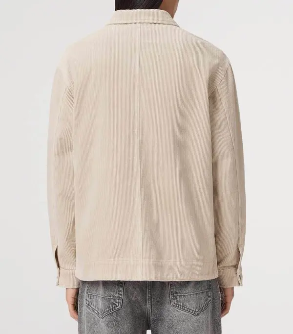 ALLSAINTS Corduroy Castleford Overshirt - White