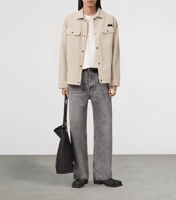 ALLSAINTS Corduroy Castleford Overshirt - White