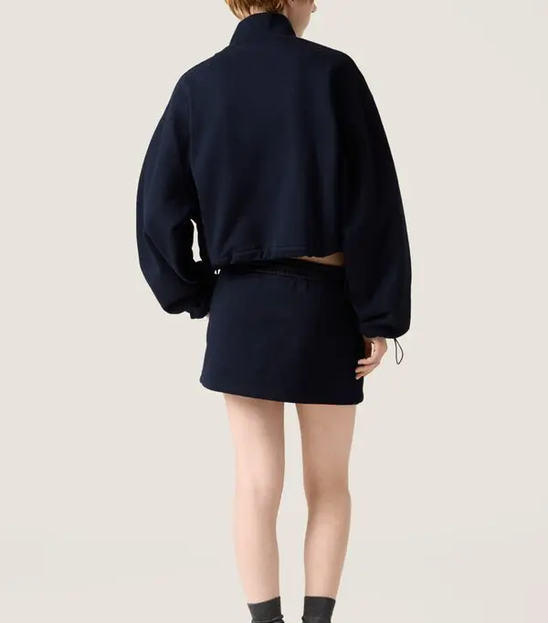 Miu Miu Cotton Jersey Mini Skirt