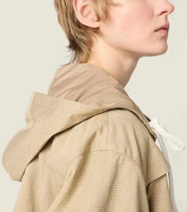 Miu Miu Ripstop Hooded Jacket - Neutral