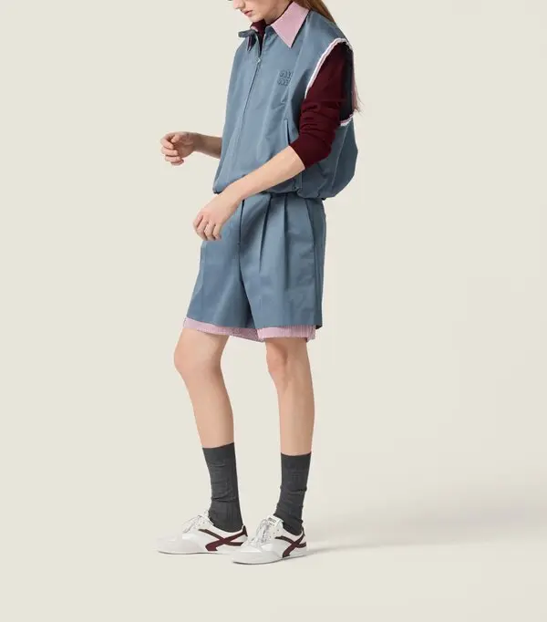 Miu Miu Chino Layered Bermuda Shorts