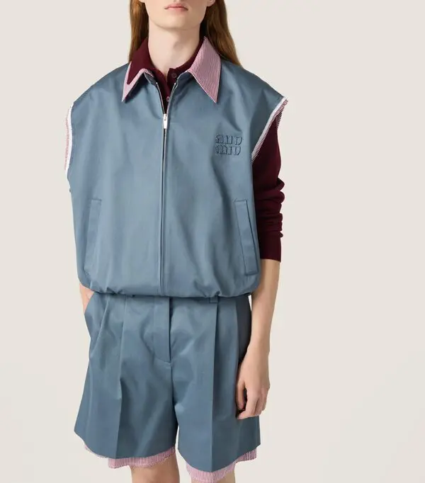 Miu Miu Chino Layered Bermuda Shorts