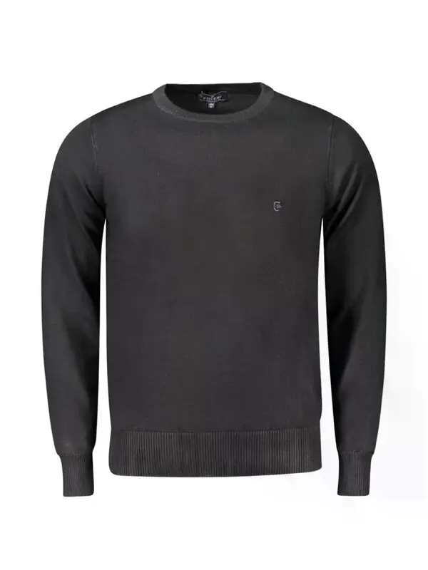 COVERI MOVING Logo-embroidered Crew-neck Sweater