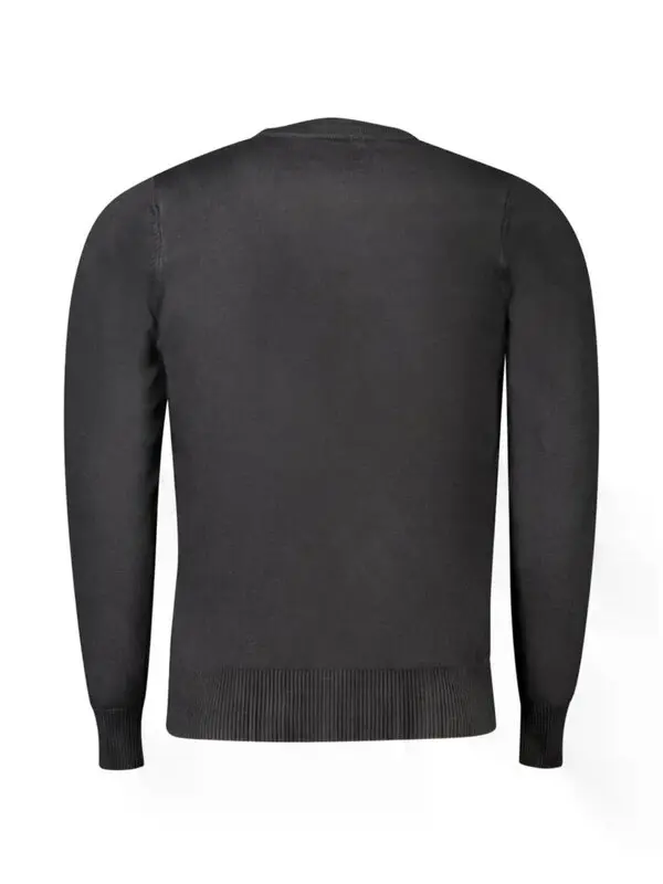 COVERI MOVING Logo-embroidered Crew-neck Sweater