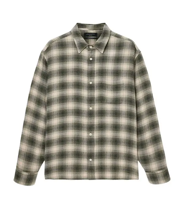 ALLSAINTS Check Lumley Shirt - Green