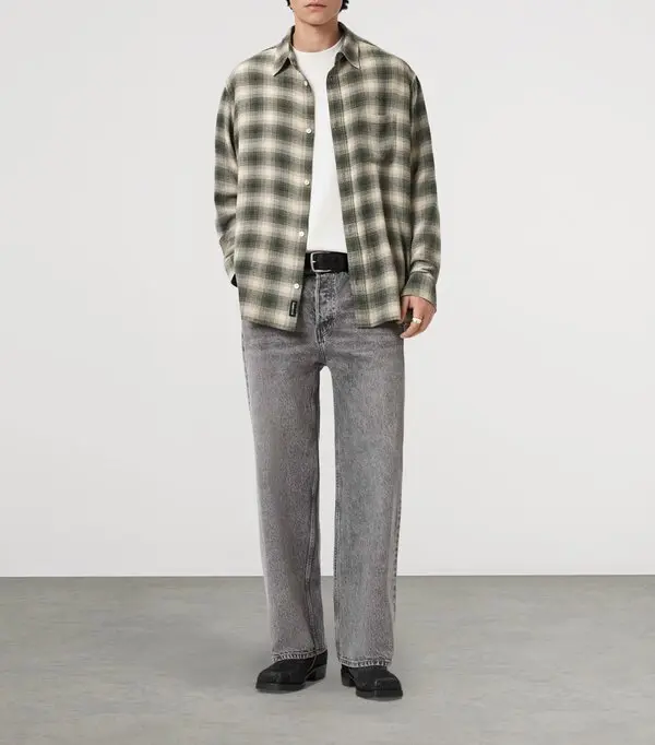 ALLSAINTS Check Lumley Shirt - Green