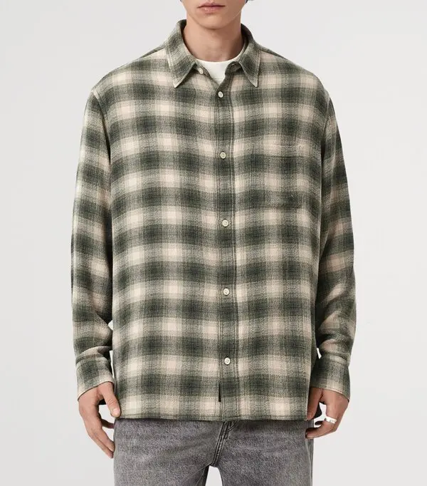 ALLSAINTS Check Lumley Shirt - Green