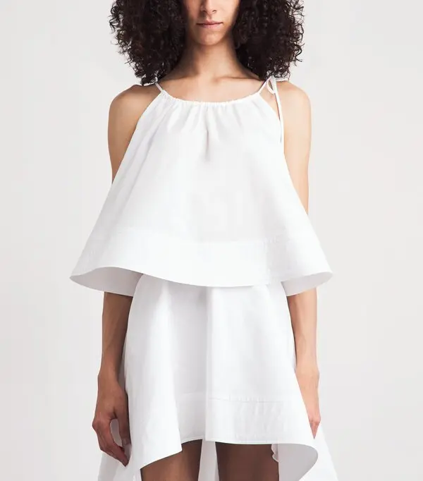 Stella McCartney Cotton Poplin Frill Blouse - White