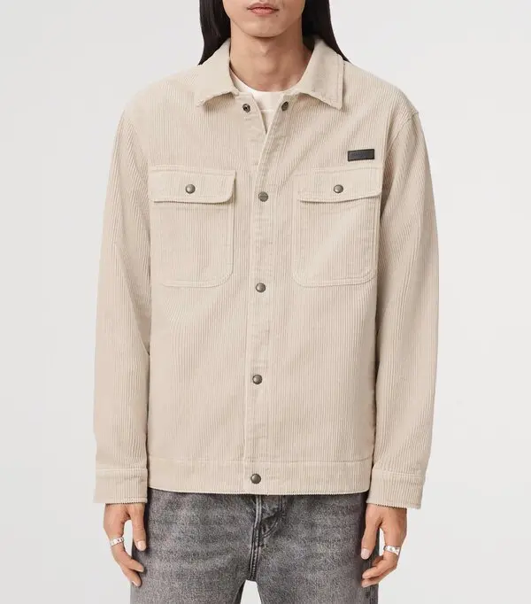 ALLSAINTS Corduroy Castleford Overshirt - White