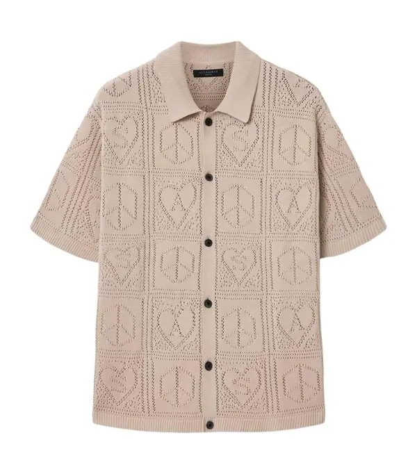 ALLSAINTS Organic Cotton Knitted Shirt