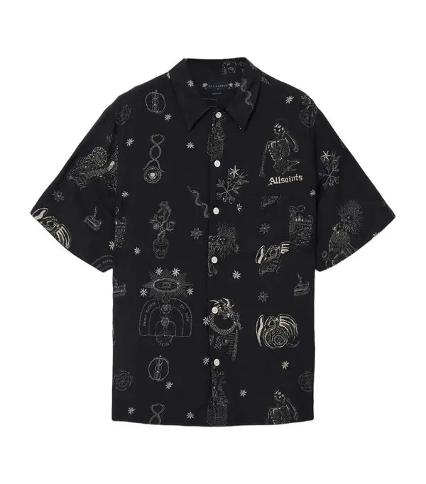 ALLSAINTS Printed Terra Shirt - Black
