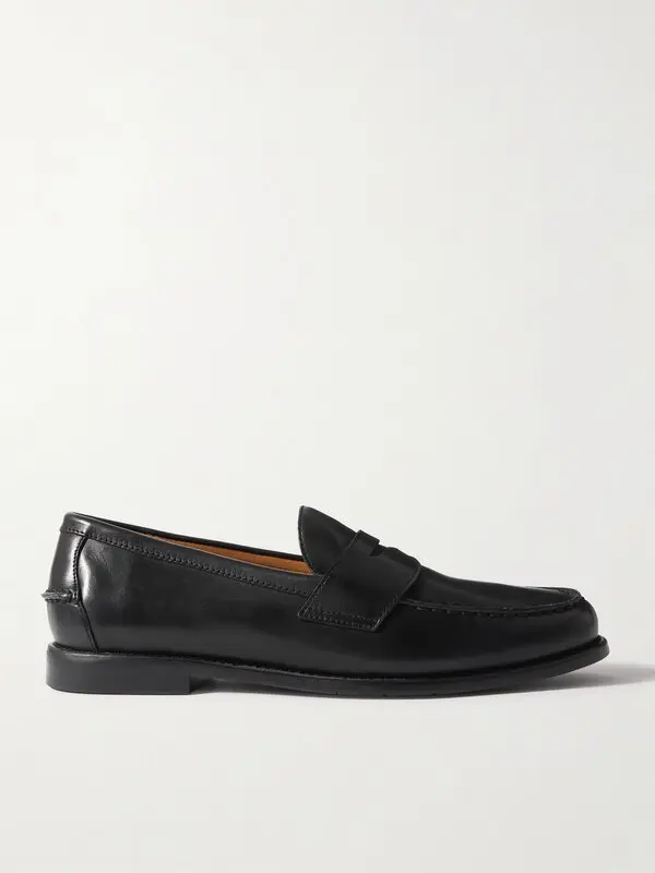 Polo Ralph Lauren Alston Leather Penny Loafers - Black