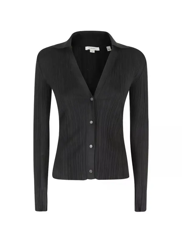 Vince Ribbed Knit Button-up Cardigan