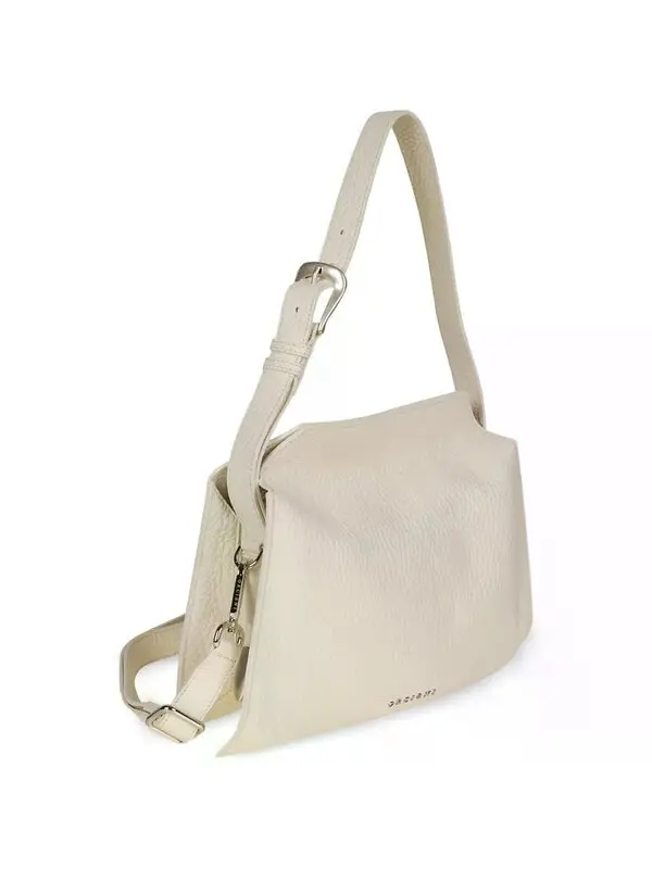 Orciani Pebbled Leather Shoulder Bag