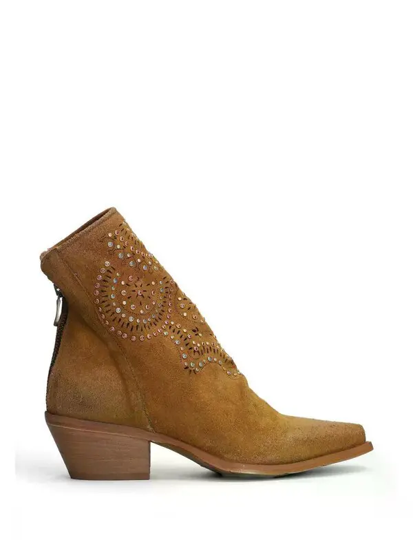 METISSE Suede Ankle Boots - Neutrals