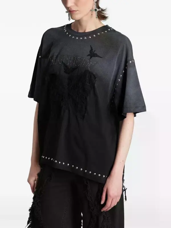 Blumarine Stud-embellished T-shirt