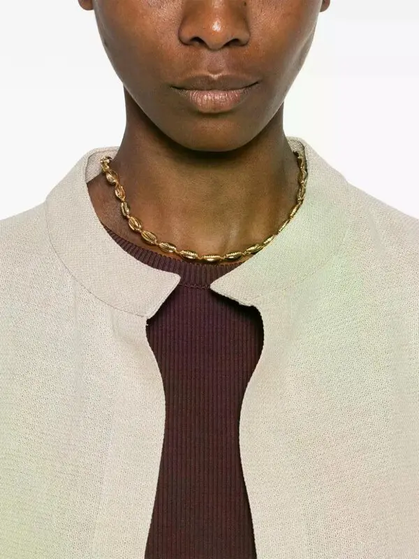Alberta Ferretti Mandarin-collar Cardigan