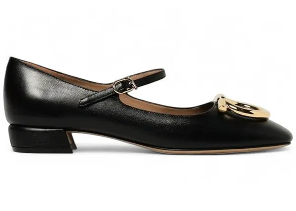 FERRAGAMO Maxi Gancini Pumps Calf Leather - Black