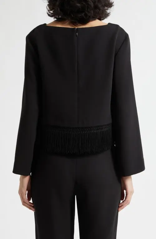 Posse Bianca Fringe Hem Top