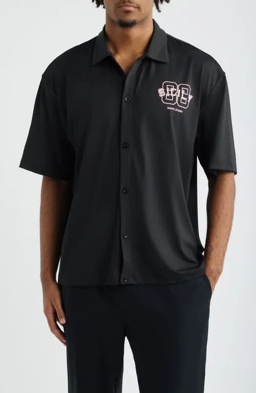 SANTO STUDIO Ryan Graphic Button-up Shirt