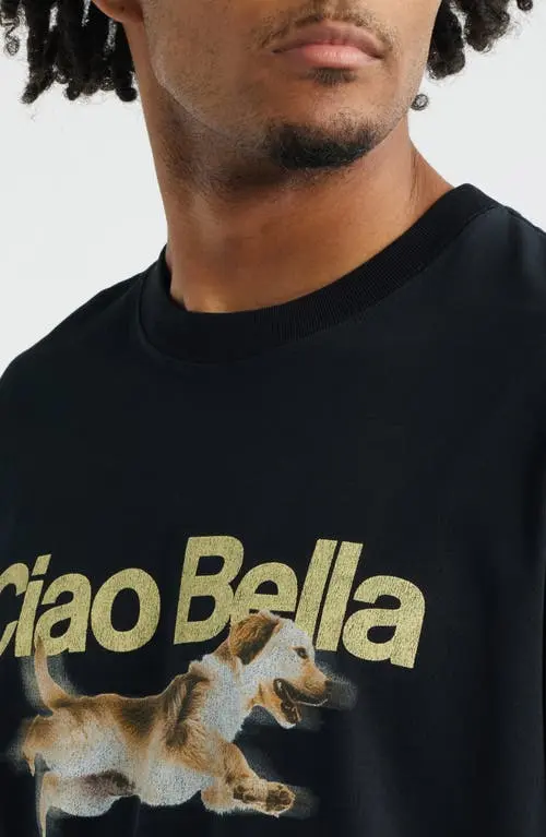 SANTO STUDIO Ciao Bella Graphic Cotton T-shirt