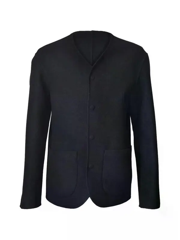 META CAMPANIA COLLECTIVE Collarless V-neck Jacket