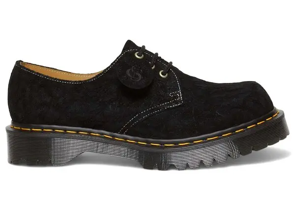 Dr. Martens 1461 Bex Emboss Suede Oxford Sneakers - Black