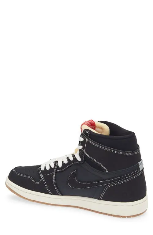 JORDAN Air 1 Retro High Og Basketball Sneaker - Black/red