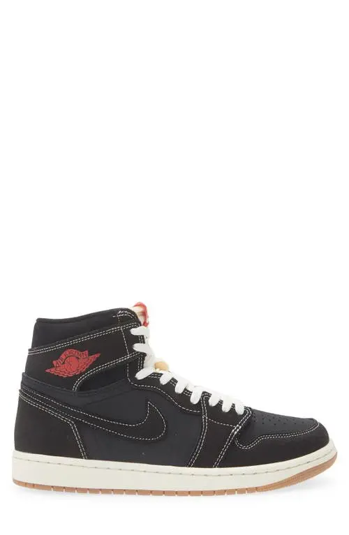 JORDAN Air 1 Retro High Og Basketball Sneaker - Black/red