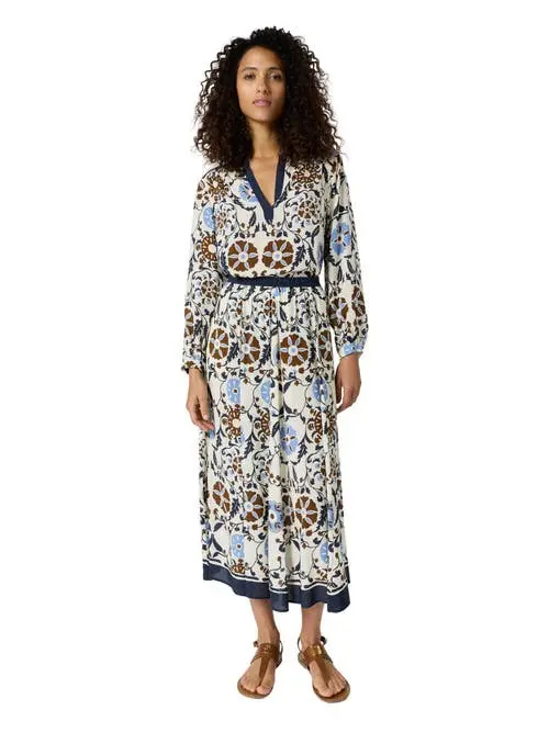 Gerard Darel Floral Print Midi Skirt