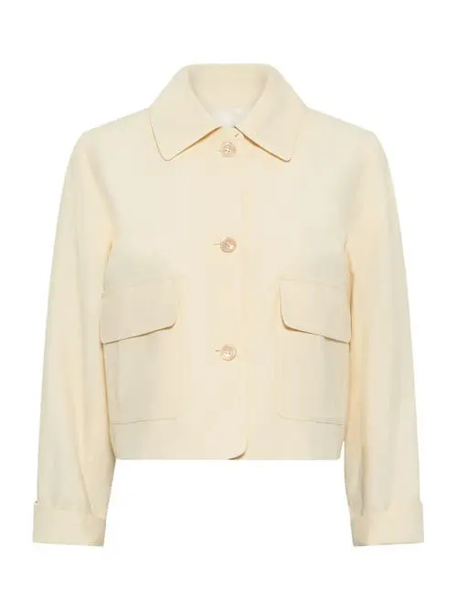 Gerard Darel Tilda Cropped Jacket - Yellow