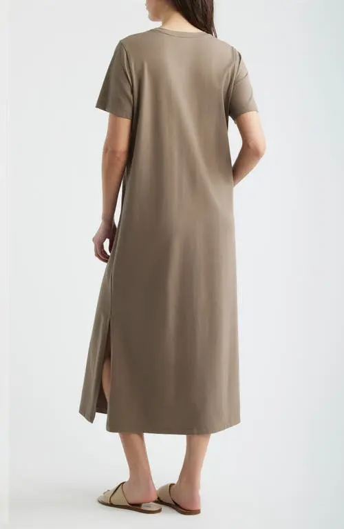 Eileen Fisher Maxi T-shirt Dress - Walnut