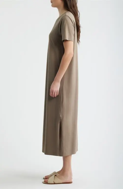 Eileen Fisher Maxi T-shirt Dress - Walnut