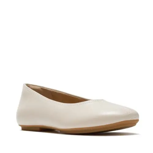 Fitflop Delicato High Cut Soft Leather Ballet Flats - Paris Beige