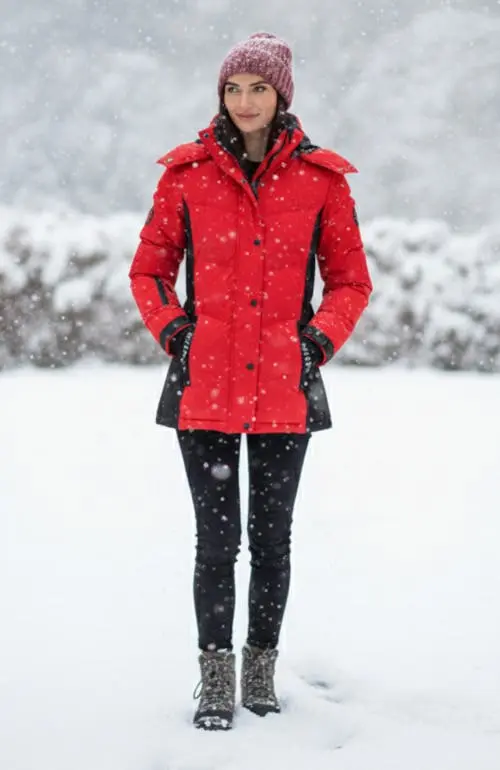 CANADA WEATHER GEAR Hooded Puffer Parka Jacket